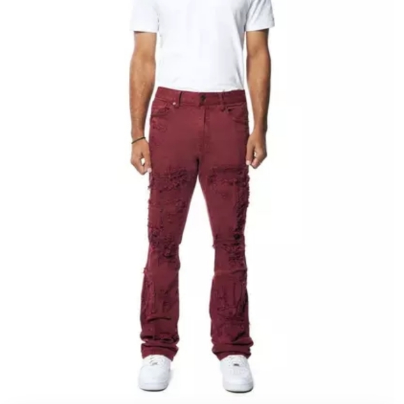 Grindhouse | Jeans | Mens Flared Stacked Ripped Flare Jeans Grindhouse ...